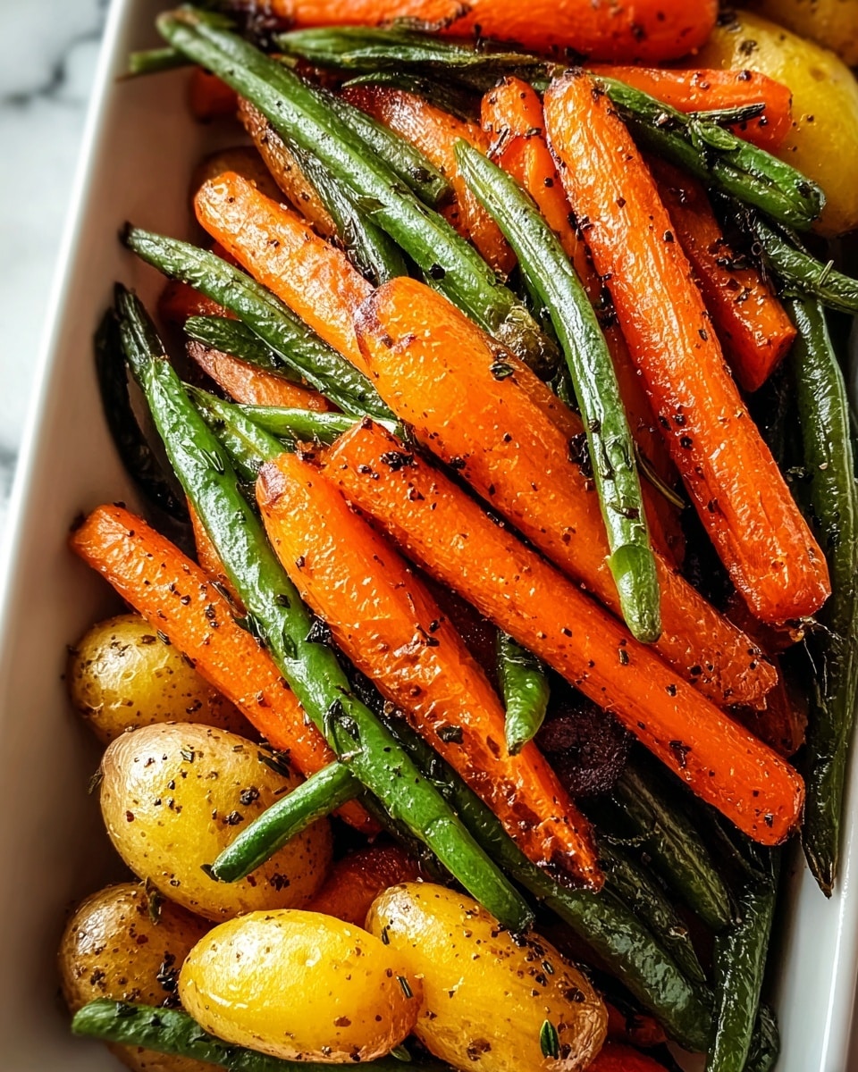 Roasted Carrots and Green Beans: Flavorful Vegetable Side Dish